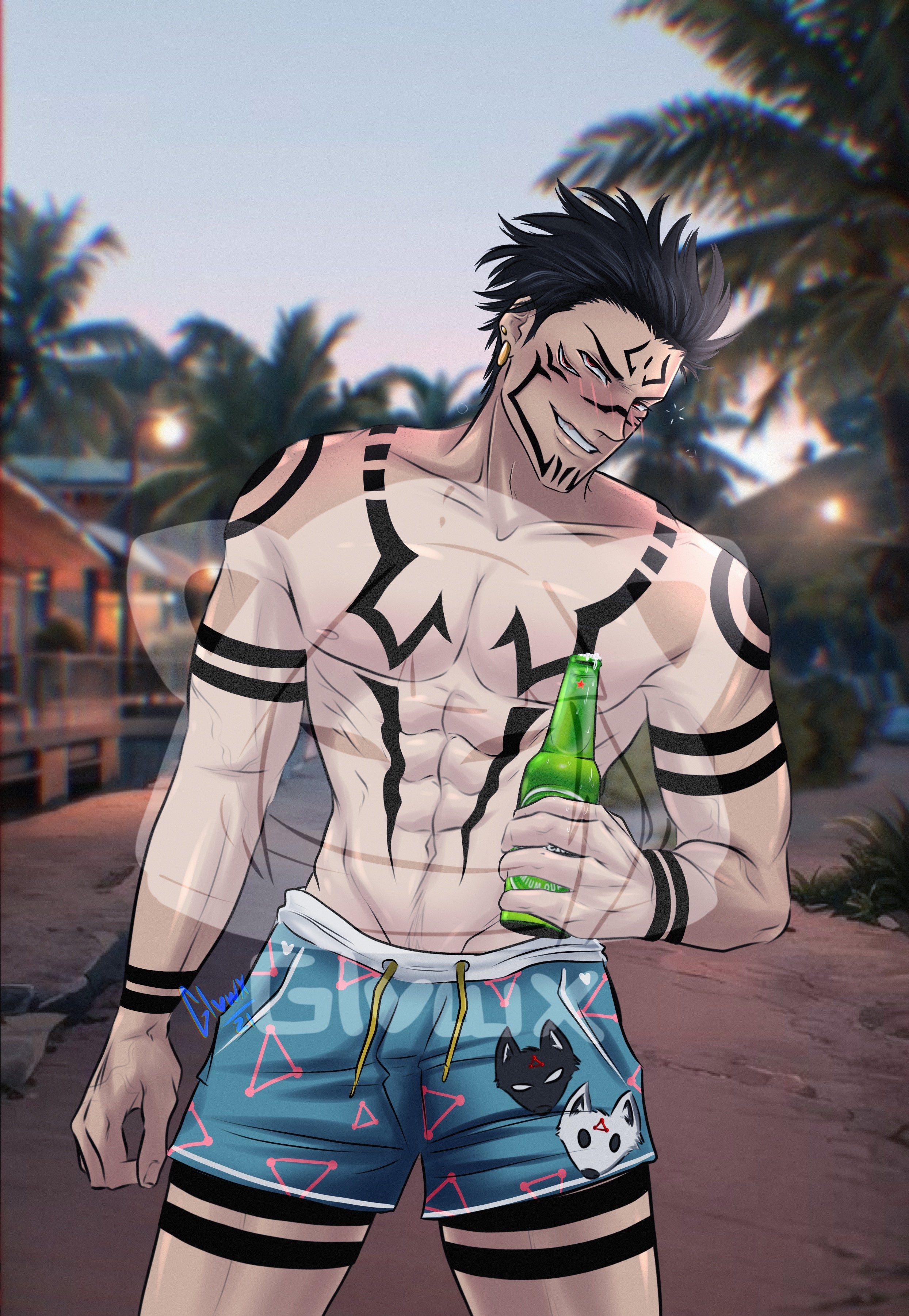 Sukuna Ryomen [beach series] JJK – Glowx